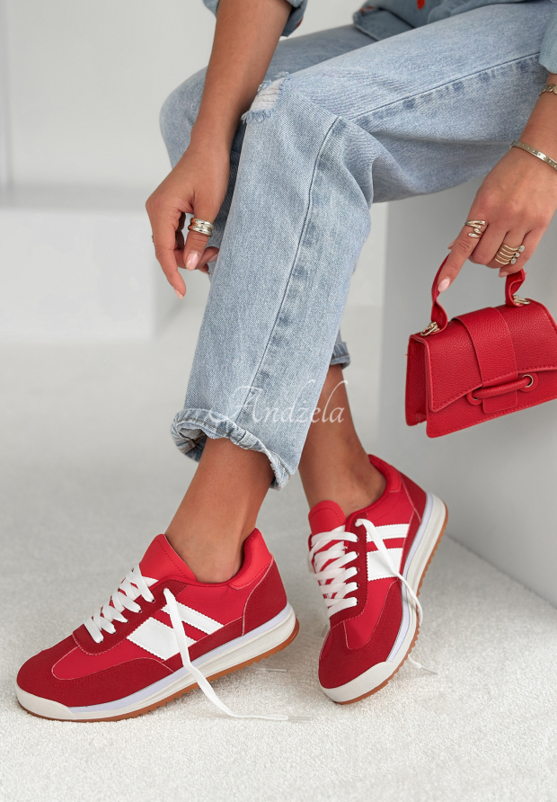 Tenisky Miles Away červené - Eshop Andzela